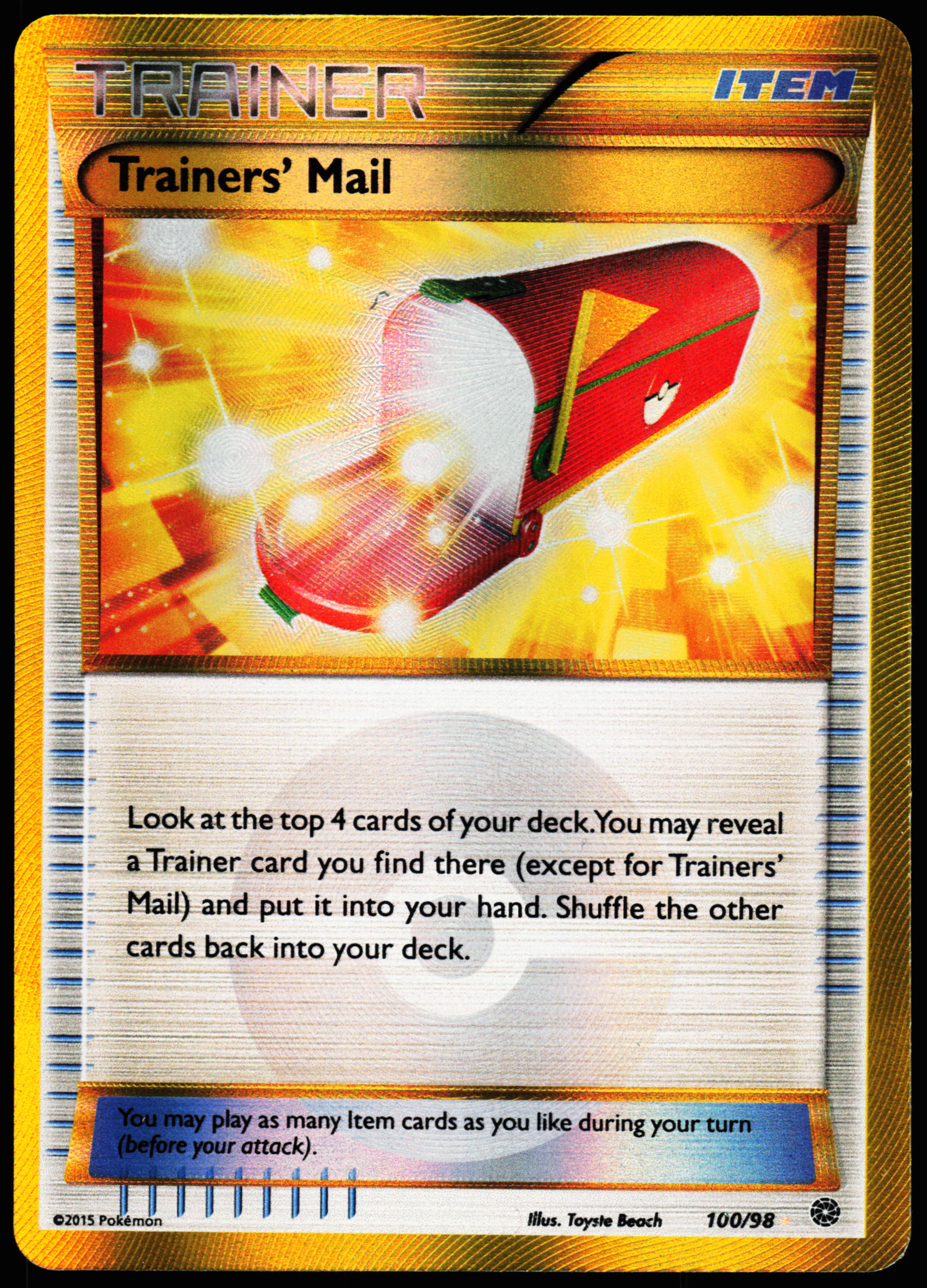 XY Ancient Origins Trainers' Mail 100/98 – Wenzel TCG